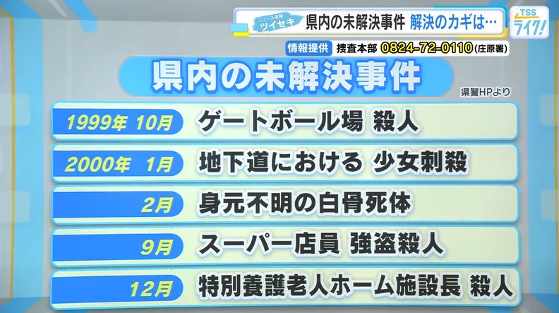 【広島の未解決事件】地下道で少女刺殺、灰が峰で白骨遺体「ひょんなことから重要情報もたらされることも」（広島ニュースTSS）｜dメニューニュース ...